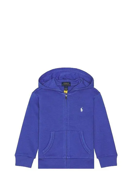 Polo Ralph Lauren Long Sleeve French Terry Full Zip Hoodie - Blue
