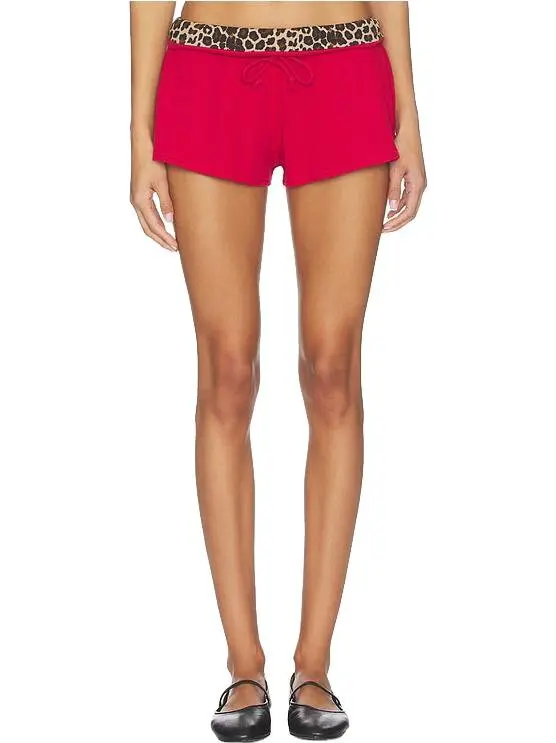 Frankies Bikinis Noah Thermal Short - Red