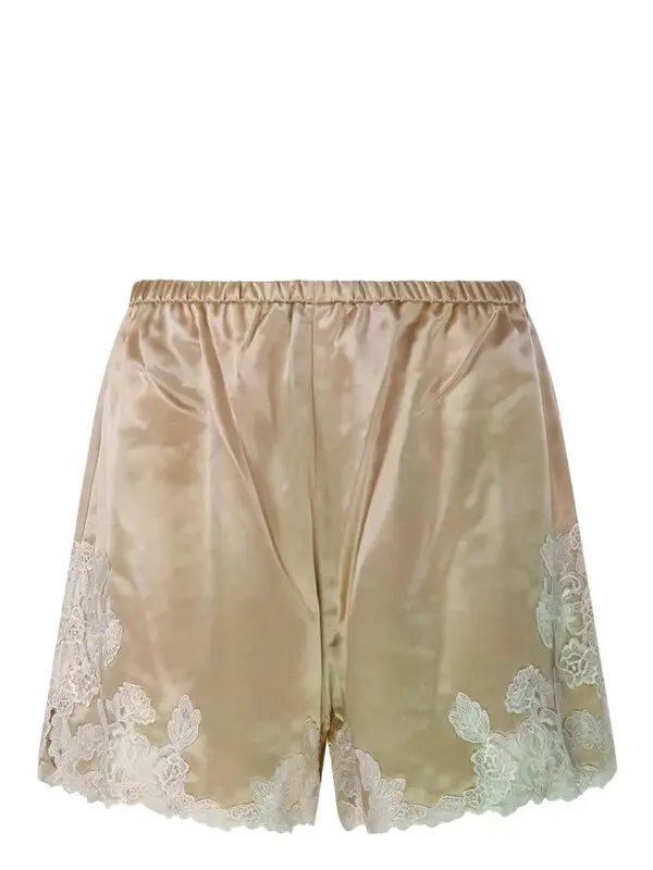 BY MALENE BIRGER Eri Lace-trimmed Shorts - Neutrals