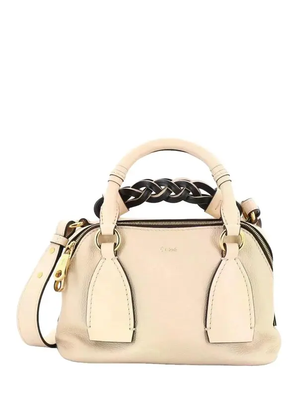Chloé Daria Small Leather Shoulder Bag - Neutrals