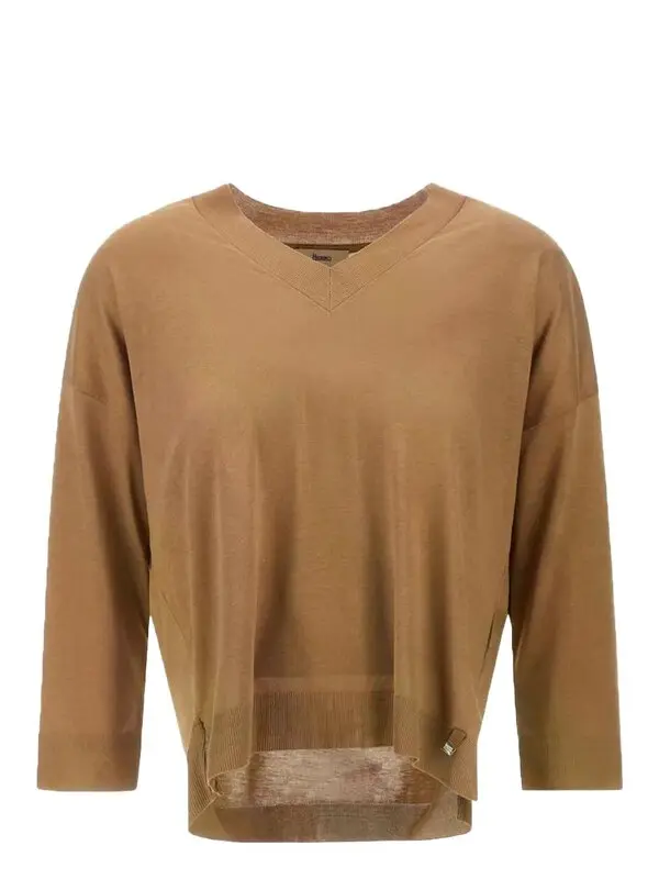 Herno V-neck Sweater - Brown