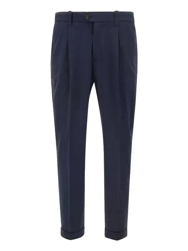 DEVORE INCIPIT Pleated Trousers - Blue