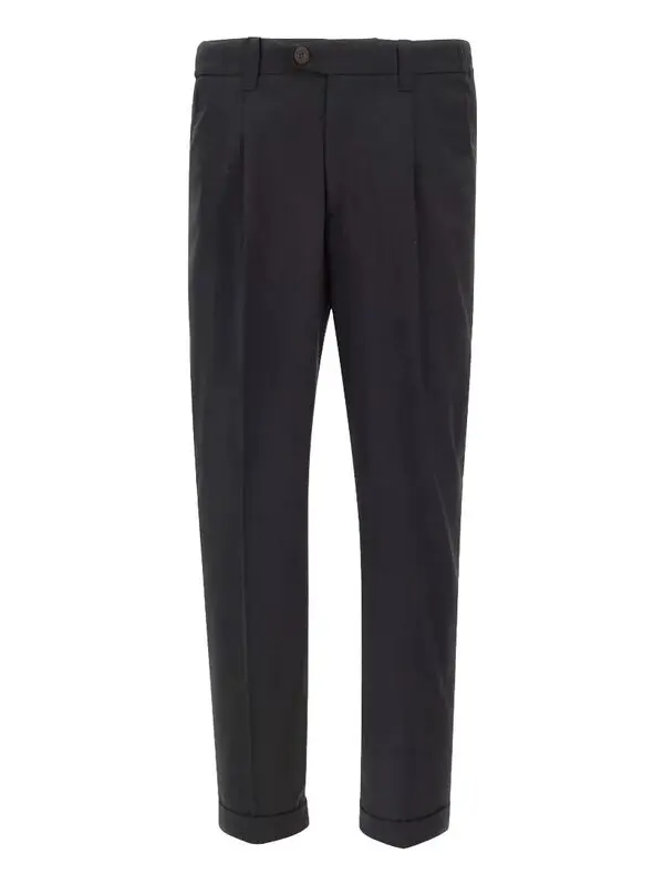 DEVORE INCIPIT Pleated Cuffed Trousers - Grey