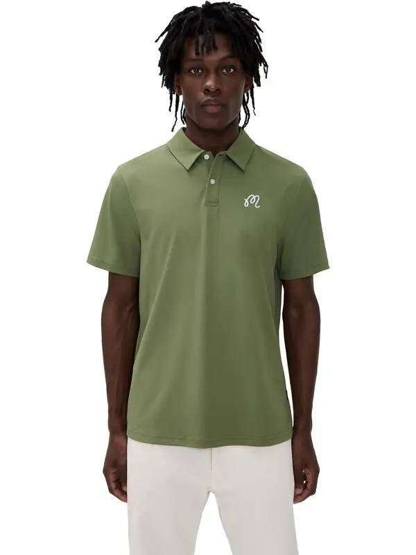 MALBON Fairway Polo - Olivine