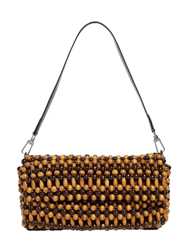 Staud Timmy Convertible Shoulder Bag - Multi Wood Beads