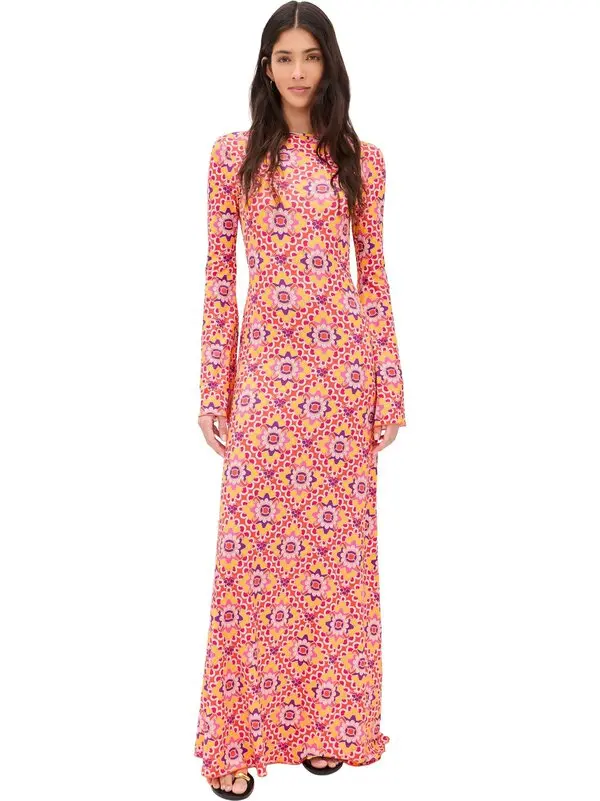 Eywasouls Malibu Damnia Maxi Dress - Orchid Mosaic