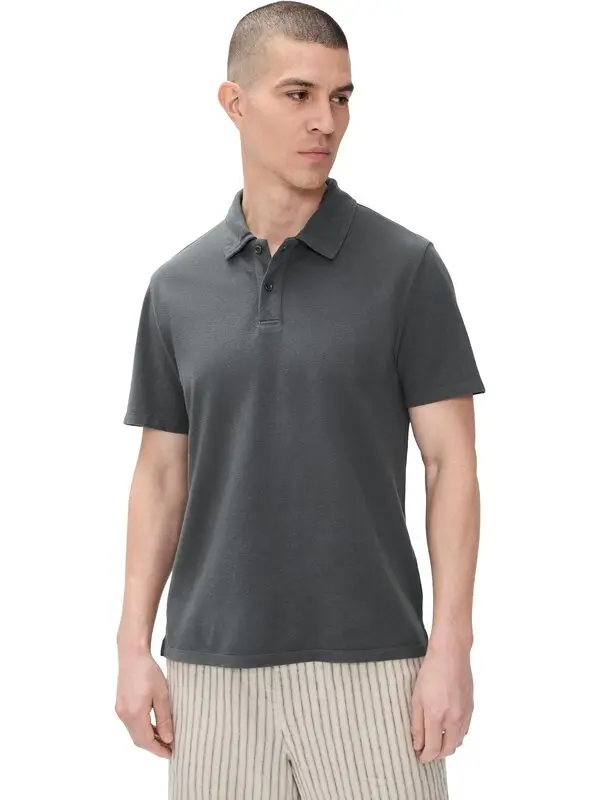 Taylor Stitch The Baseline Polo - Asphalt Pique