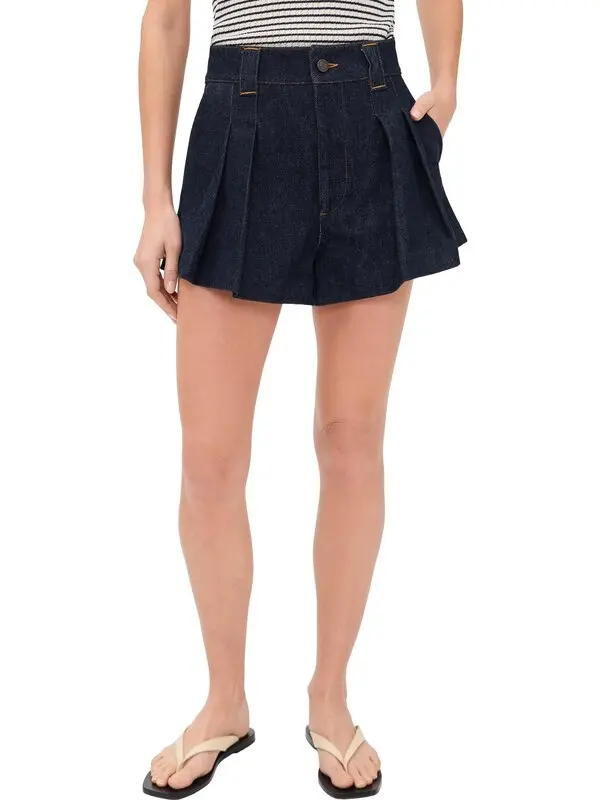 FRAME The Structural Denim Shorts - Rinse