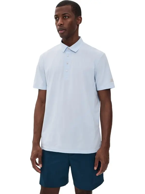 Adidas Ultimate365 Tour Twistknit Polo Shirt - Crystal Sky