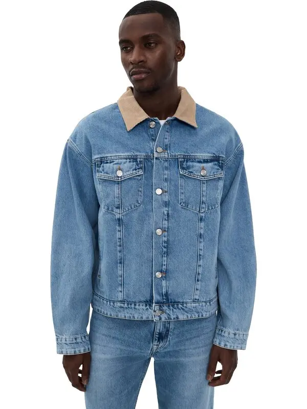 Nn07 Roy Denim Trucker Jacket - Vintage Blue