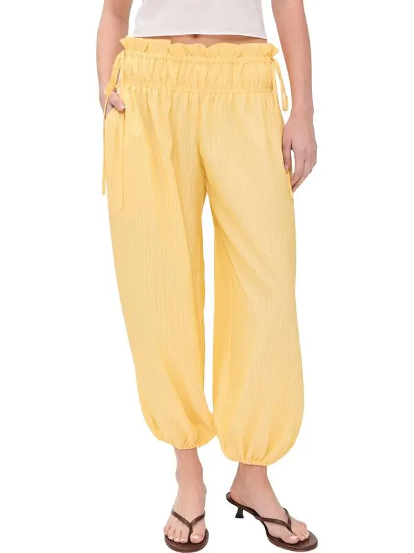 LISA SAYS GAH Poppy Pants - Lemon