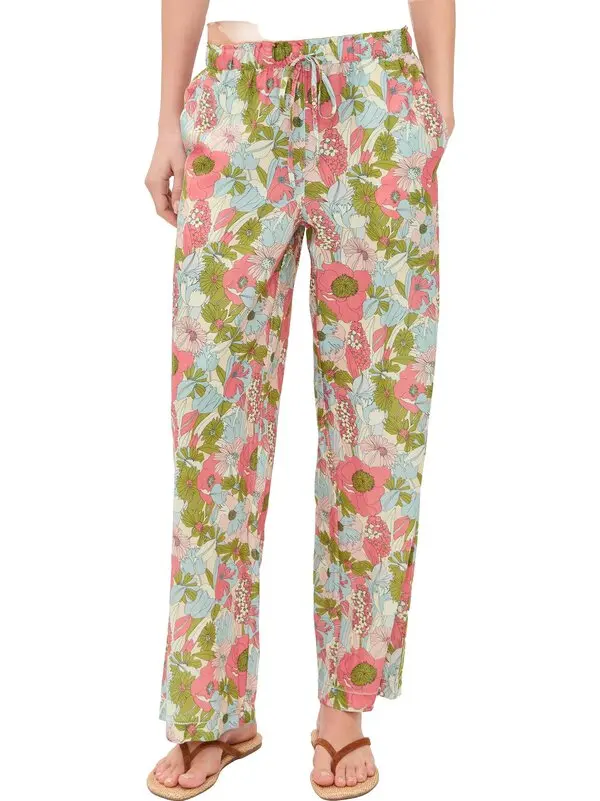 Birds Of Paradis Vera Floral Printed Pants - Tarsila Bloom