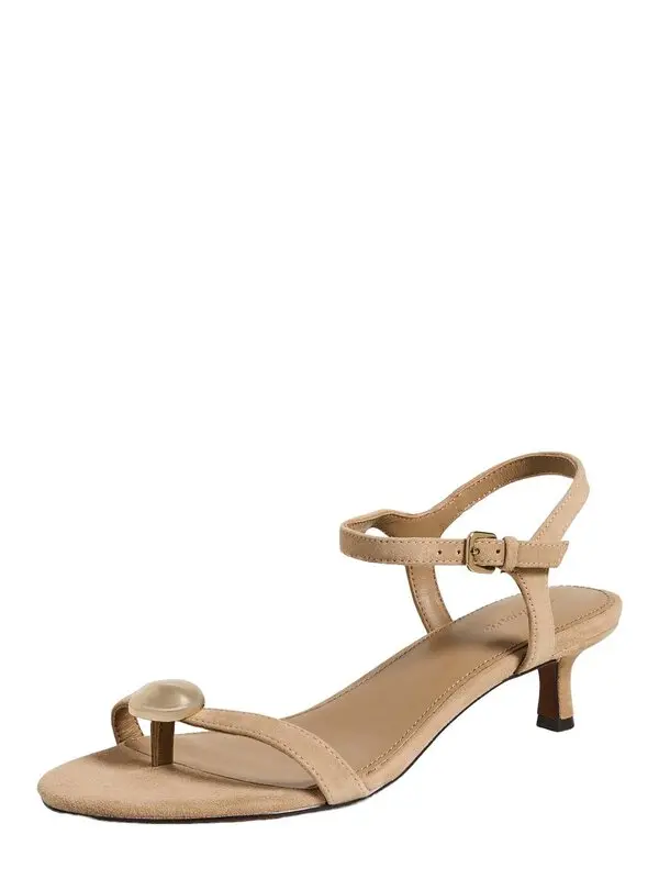 Madewell Cera Kitten Heels - Field Khaki
