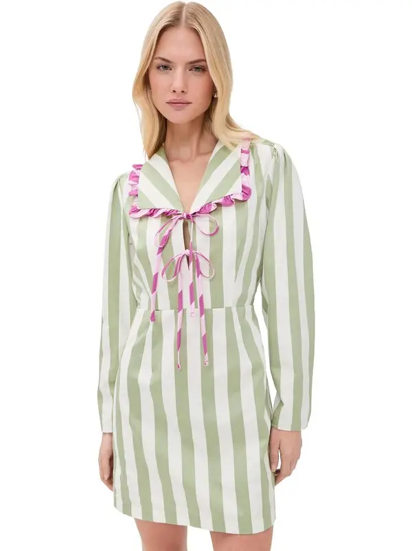 LISA SAYS GAH Mayfair Stripe Mini Dress - Ivy Stripe