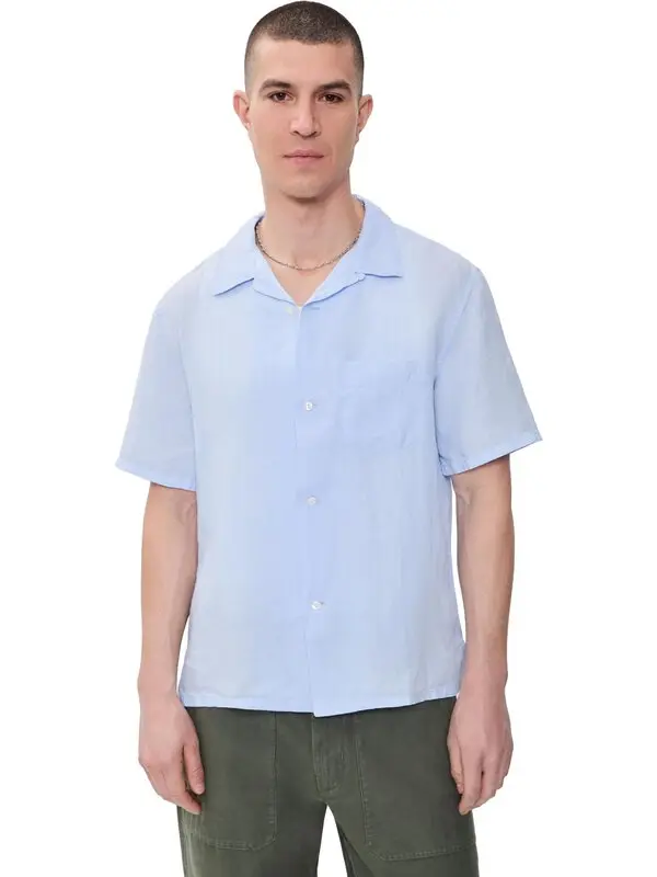 KNICKERBOCKER Marina Linen Shirt - Sky