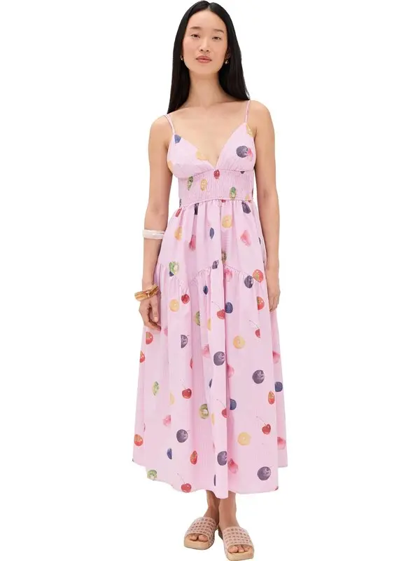 EN SAISON Fruit Medley Maxi Dress - Pink Multi