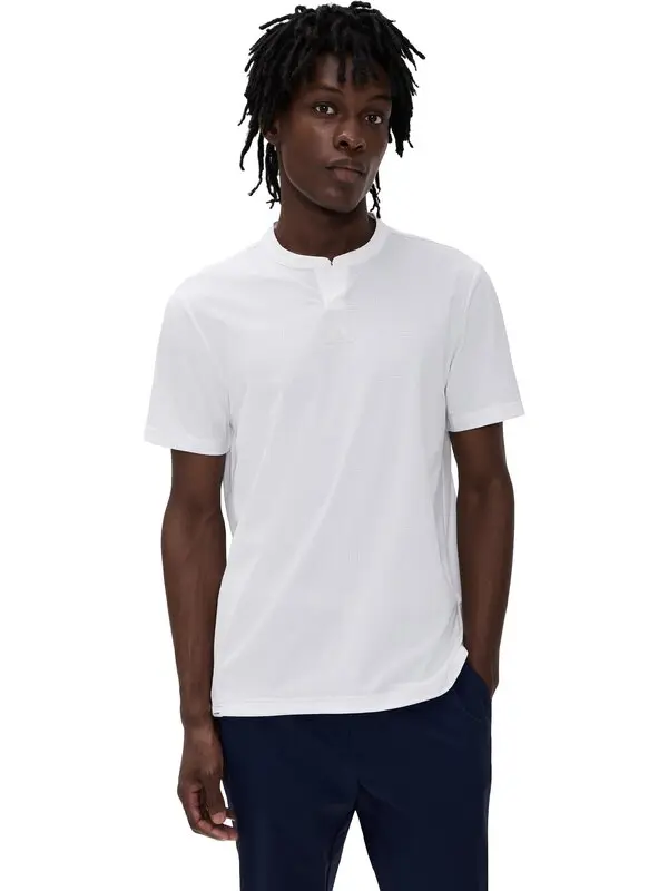 Adidas Beyond Golf Club Twistknit Range Shirt - White