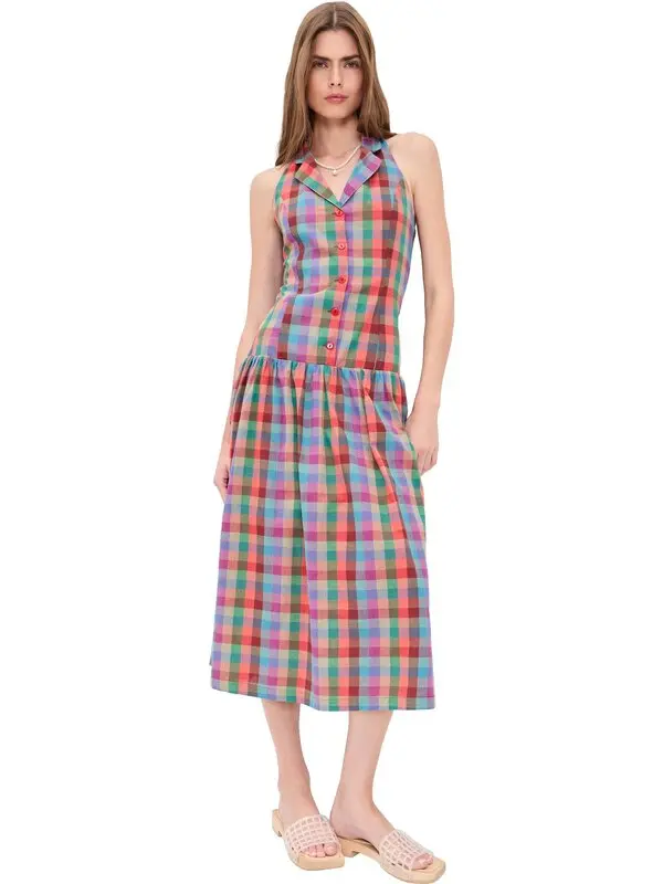 LISA SAYS GAH Vaughn Dress - Colorburst Plaid