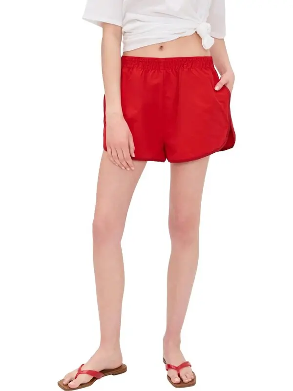 Staud Anchor Shorts - Cardinal