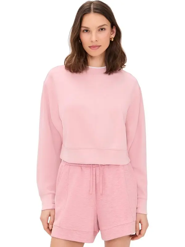 Varley Tasmin Cropped Sweatshirt - Zephyr Mauve