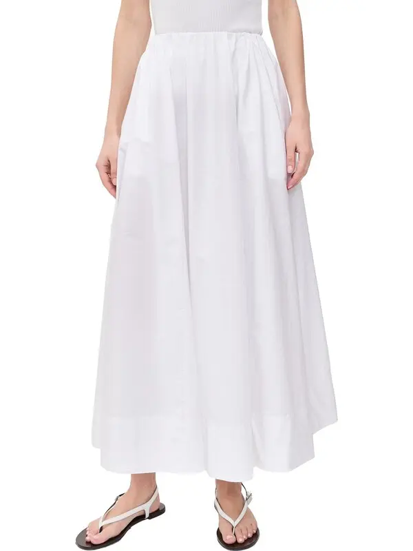 Faherty Brand Coastal Poplin Nera Skirt - White