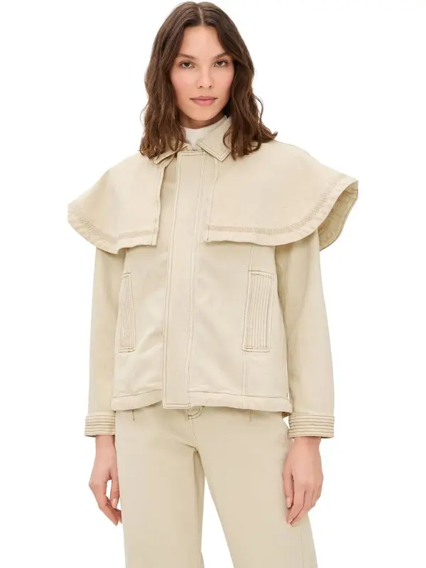 SEVENTY + MOCHI Fara Denim Jacket - Vanilla
