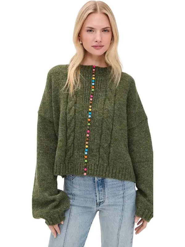 LISA SAYS GAH Canonbury Cardigan - Hunter Green