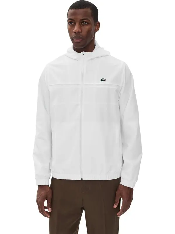 Lacoste Lightweight Performance Zip Jacket - Blanc
