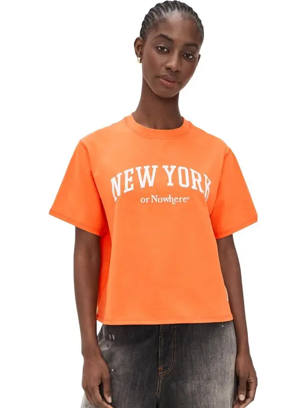 NEW YORK OR NOWHERE Knicks Alumni Relaxed T-shirt - Orange Garment Dyed
