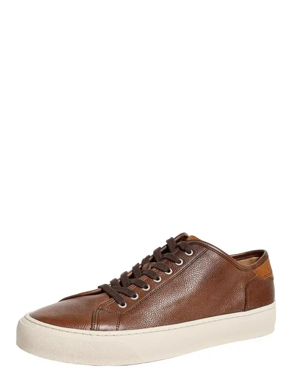 Allen Edmonds Jones Leather Sneakers - Chocolate