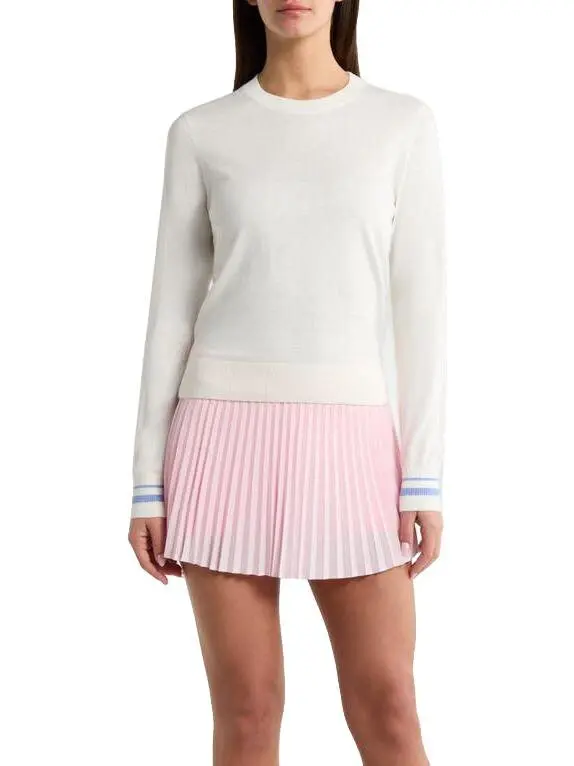 G/fore Cooling Cotton Quarter-zip Sweater - Chalk White