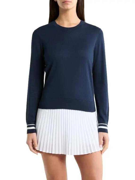 G/fore Cooling Cotton Quarter-zip Sweater - Twilight