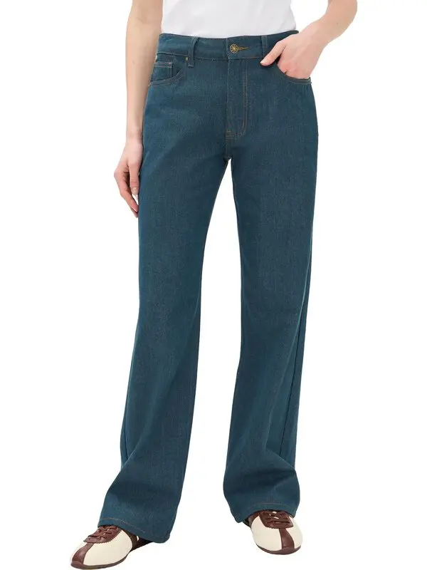 Lioness Peak Straight Leg Jeans - Washed Blue