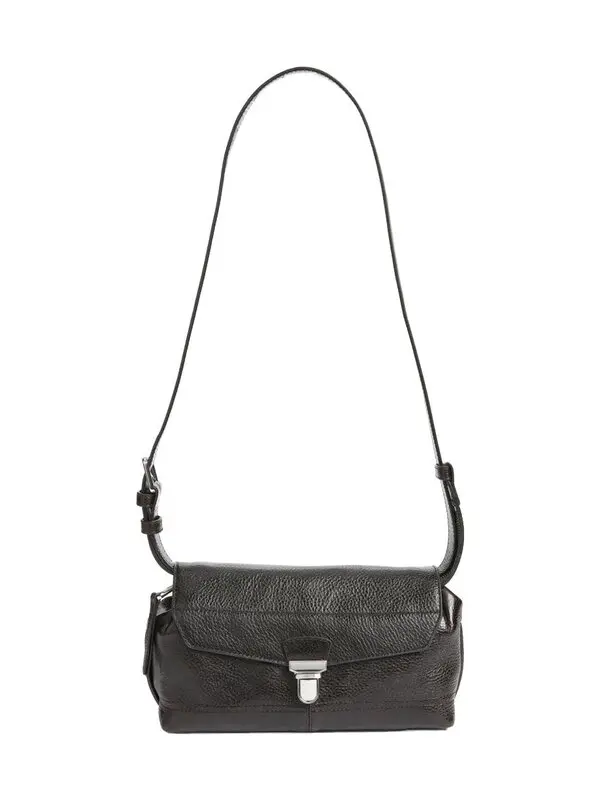 LEMAIRE Small Gear Croc-embossed Crossbody Bag - Espresso