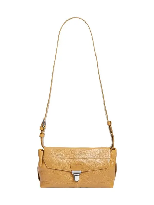 LEMAIRE Small Gear Croc-embossed Crossbody Bag - Smoked Ochre
