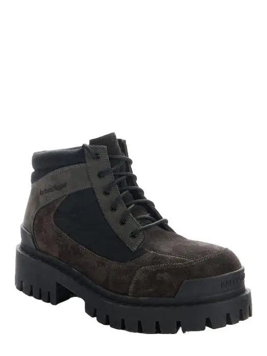 Balenciaga Combat Strike Low Boot - Brown/black