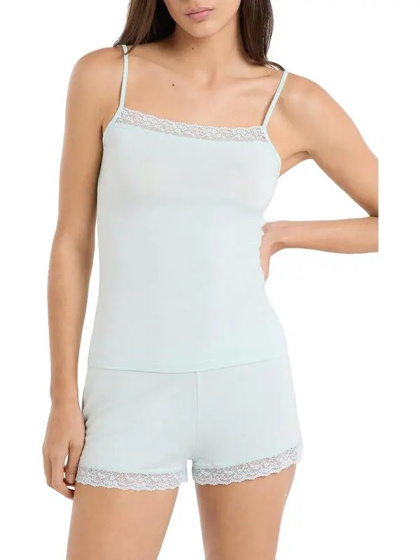 ETAM Lace Trimmed Camisole - Blue Green