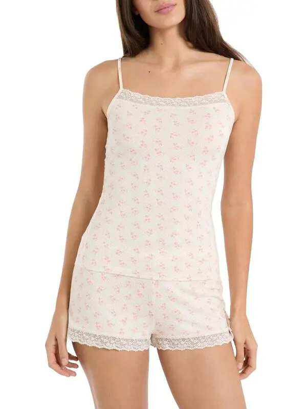ETAM Lace Trimmed Camisole - Pink