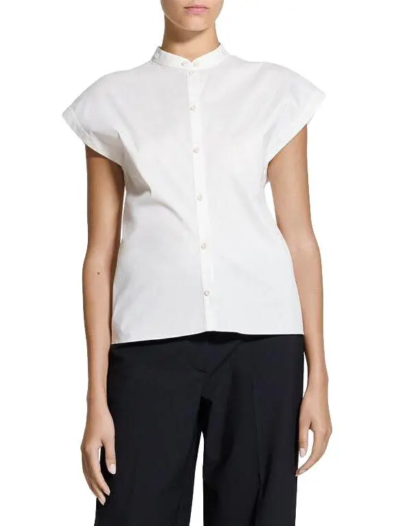 Theory Sleeveless Button-up Shirt - White