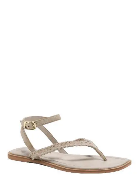 Free People Waverly Whipstitch Ankle Strap Sandal - Sunstone Sand Suedeo