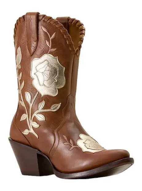 Ariat Arrosa J Toe Western Boots - Tan Dusk