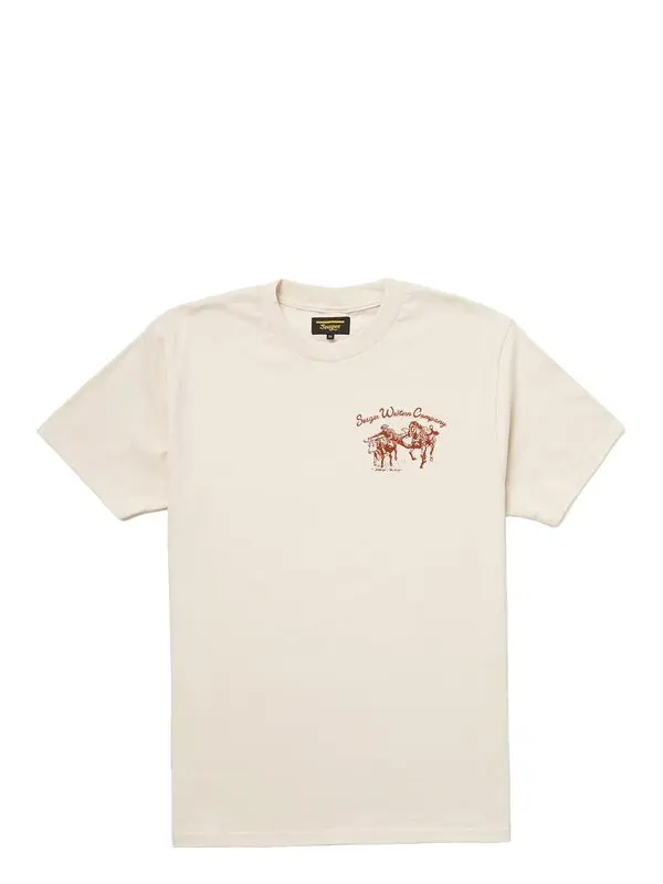 SEAGER CO Los Rios Cotton Graphic T-shirt - Vintage White