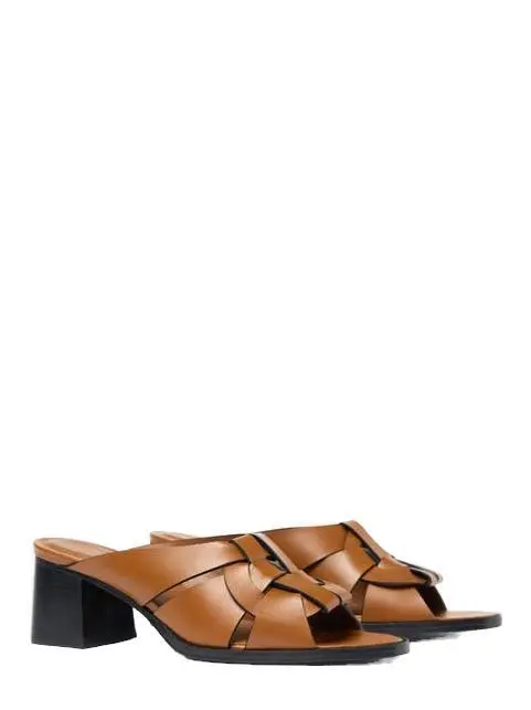 SCAROSSO Aida Heeled Sandals - Cuir - Calf