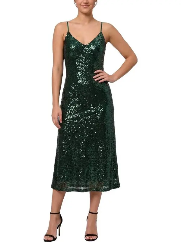 Rachel Rachel Roy Evangline Sleeveless Midi Dress - Green Ombre