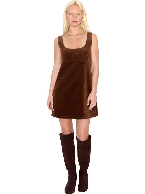SIMONMILLER Sahara Corduroy Mini Dress - Choco Brown