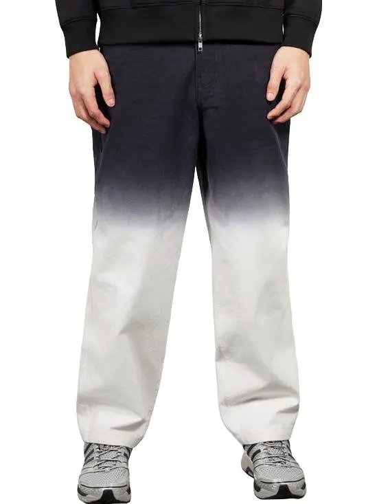 PLEASURES Dip Dye Work Pants - Black