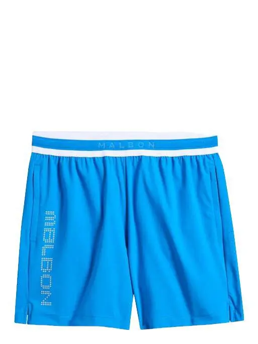 MALBON Mrc Tech Water Repellent Running Shorts - Directoire Blue