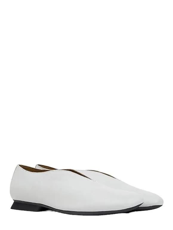 Camper Casi Myra Leather Ballerina - Grey