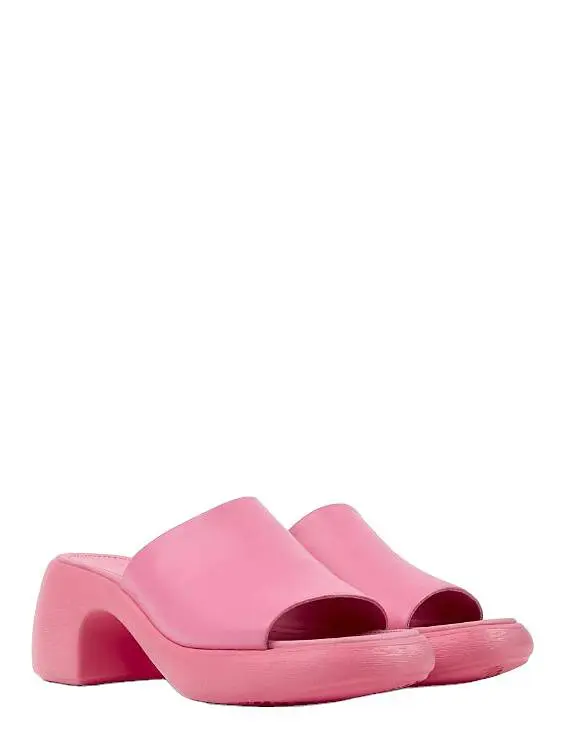 Camper Thelma Leather Slide Sandal - Pink