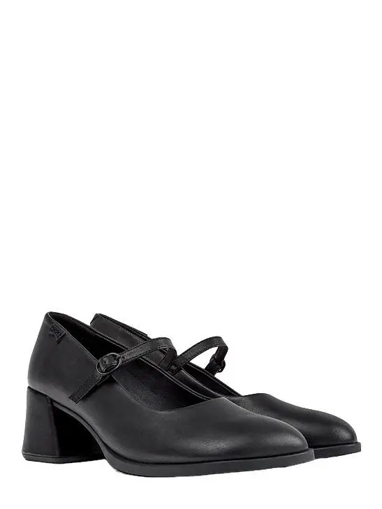 Camper Kora Leather Ballerinas - Black